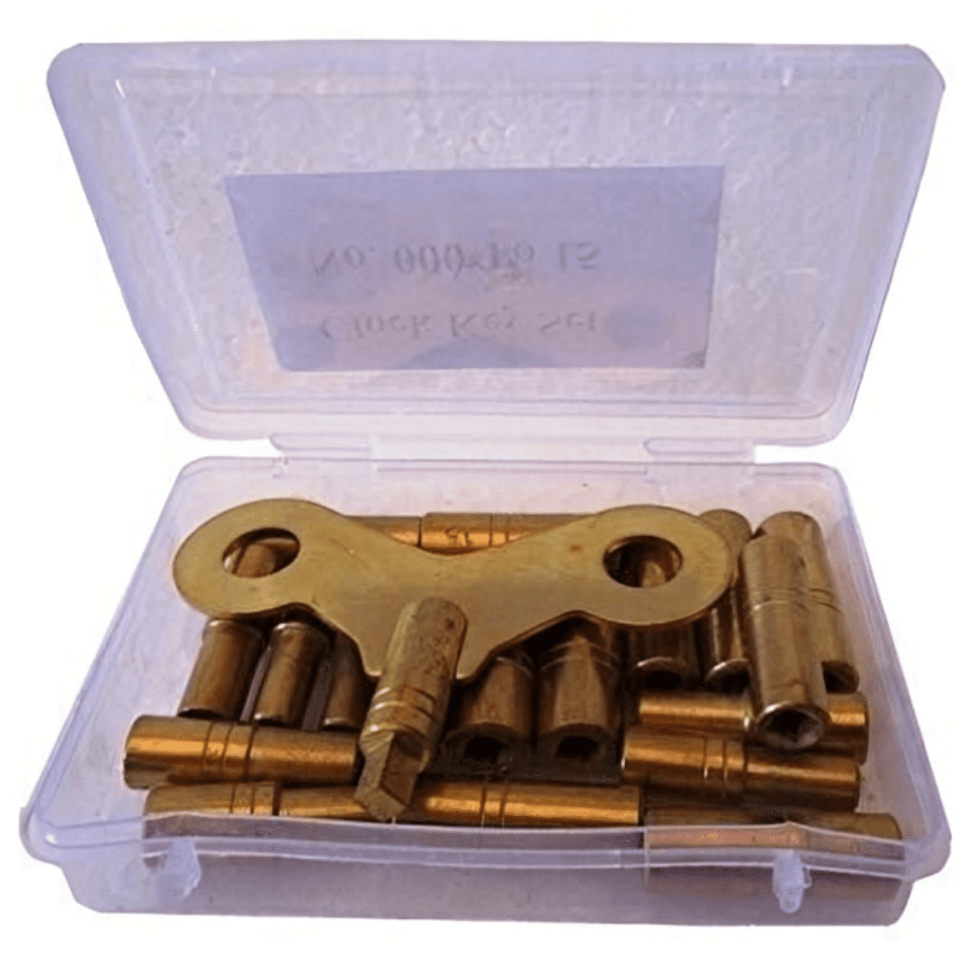 18 Piece Clock Winding Key Set Original Brass Odd Even Numbers, Sizes ...