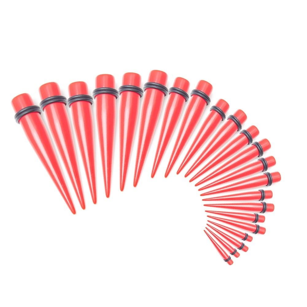 18 Piece Ear Stretching Kit Tapers - 9 Sizes Included - Choose From 6 ...