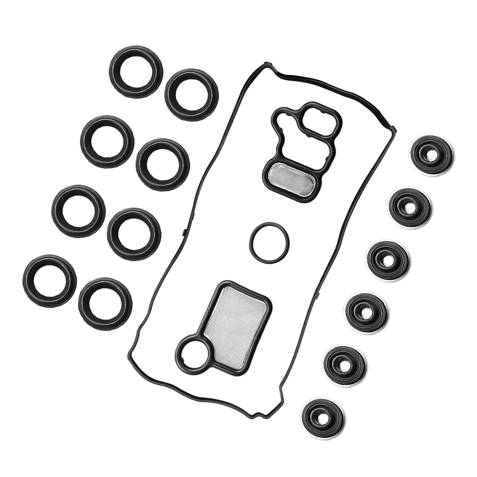 18 Piece Engine Valves Cover Gasket Set Completely Seal for 2.0L 2.4L ...
