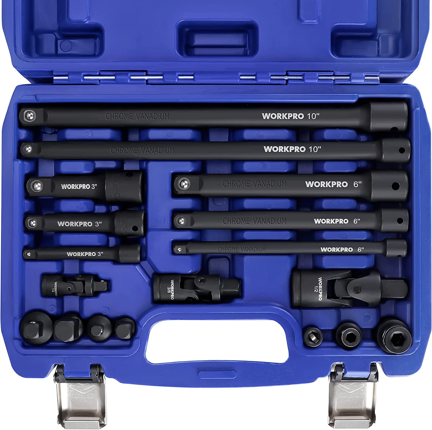 18-Piece Impact Socket Extension Set, Includes Socket Adapters, Ratchet ...