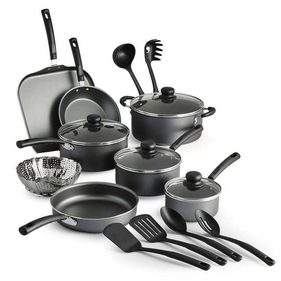 18 Piece Non-stick Cookware Set - Pots and Pans - Cooking Set - Walmart.com