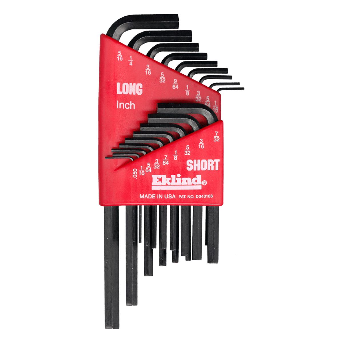 18 Piece SAE Combination Short/Long Hex-L™ Hex Key Set - Walmart.com