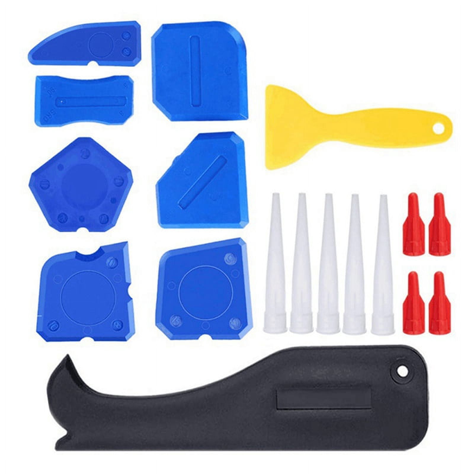 18-Piece Sewing Tool Sealant Squeegee Joint Filler Nozzle Squeegee for ...
