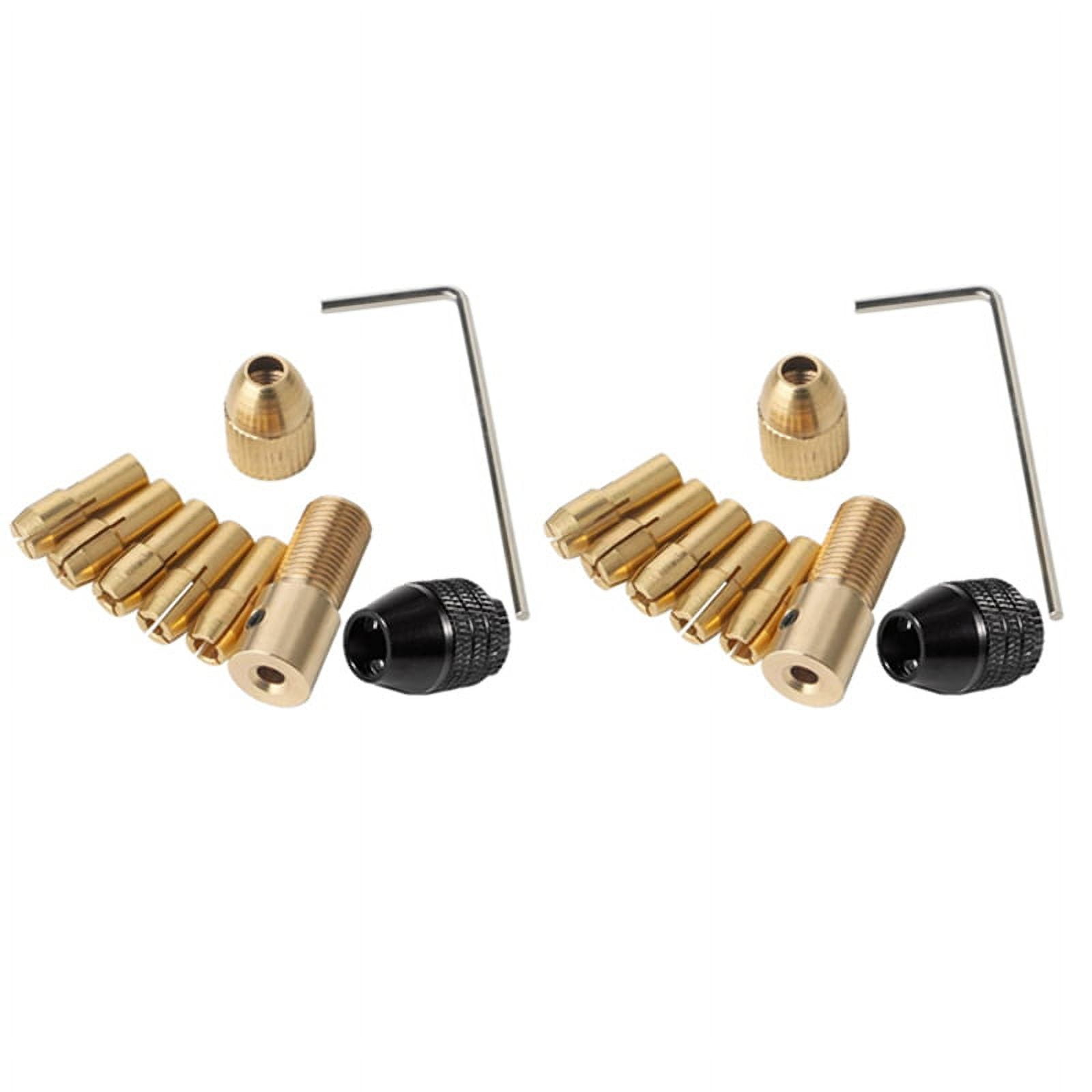 18 Pieces 0.5-3mm Drill Chuck Collets Set with 3.17mm Chuck Clamp for ...