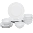 Walmart 18-Piece Everyday Dining Set, Dishes Complete Service for 6 ...