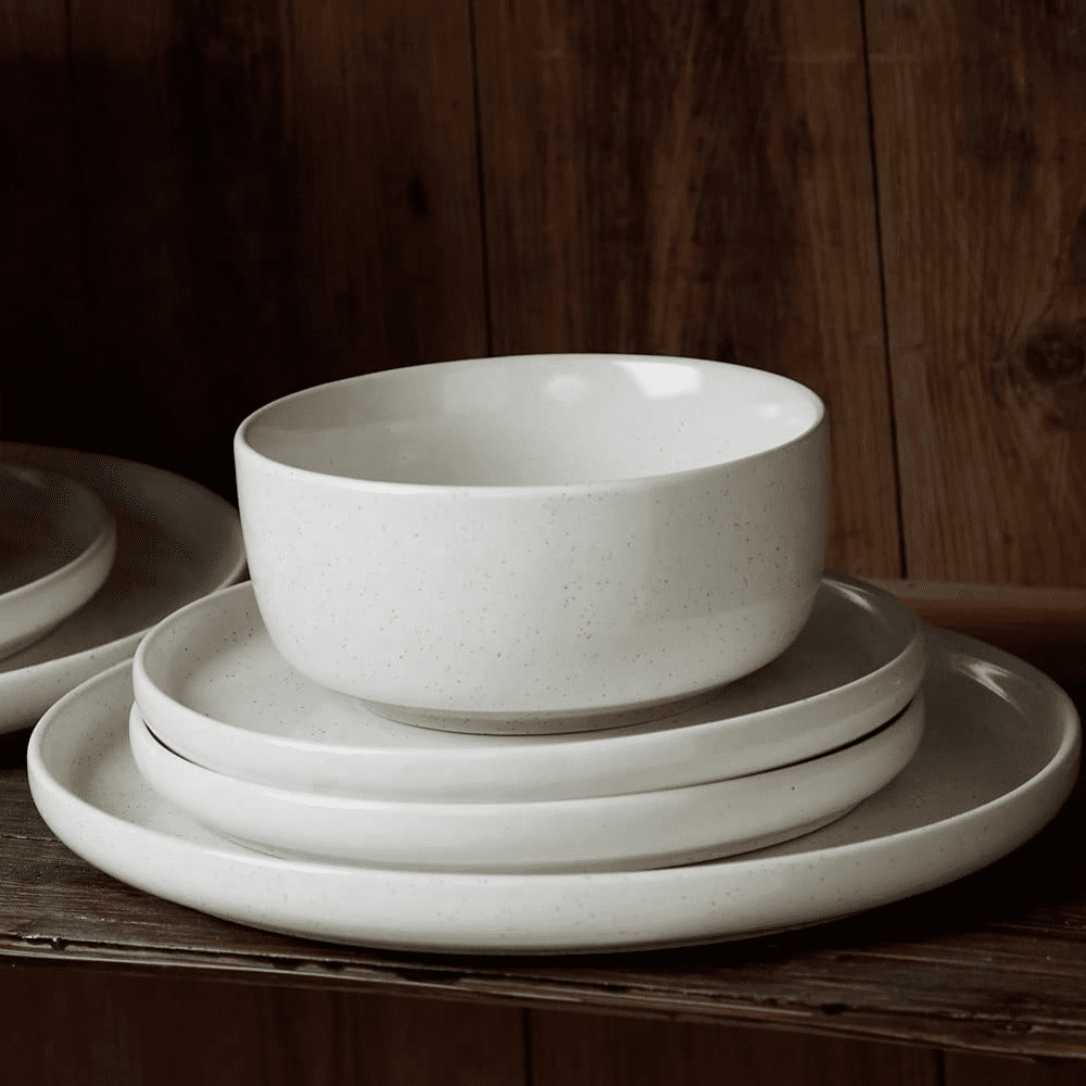 18 Pieces Dinnerware Sets, Dishes Set For 6, Plates And Bowls Set ...