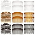 18pc French Side Combs Set, Plastic Twist Hair Combs with Teeth for ...