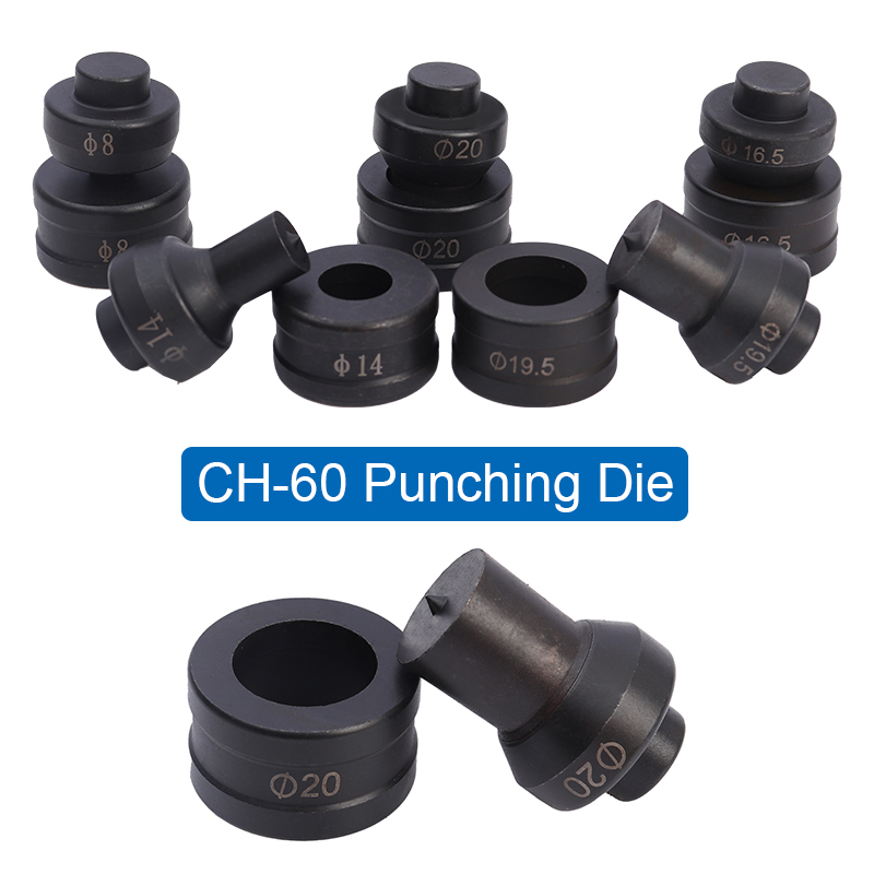 18 Pieces Hydraulic Punching Dies Round Die Suitable for CH-60 Hydraulic Punching Machine ...