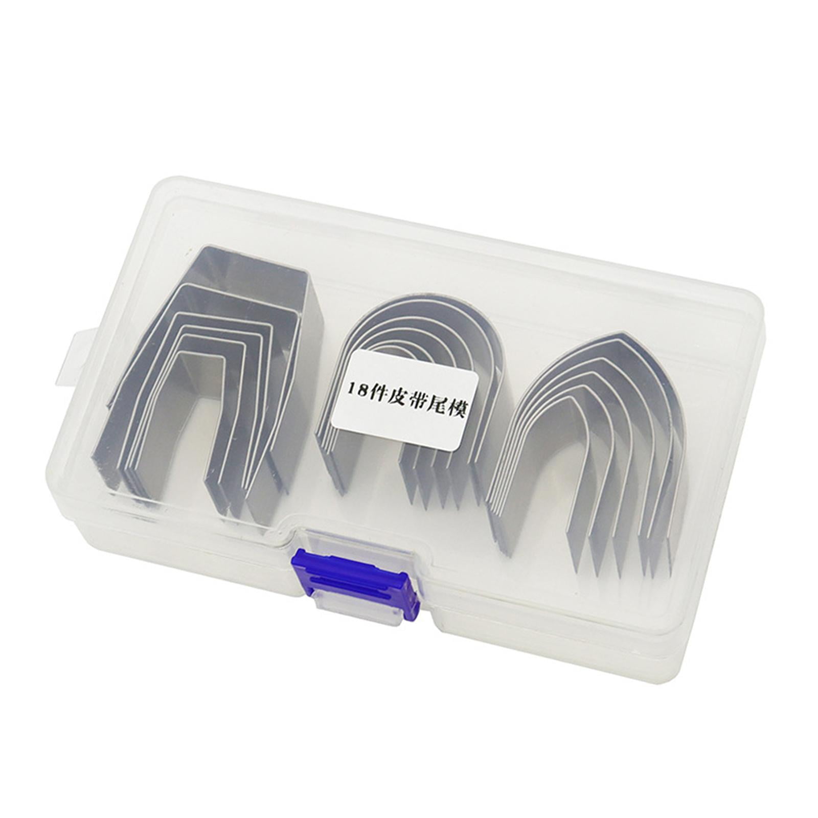 18 Pieces Leather Cutter Punch Leather Die Cut V Shape Handwork Half ...