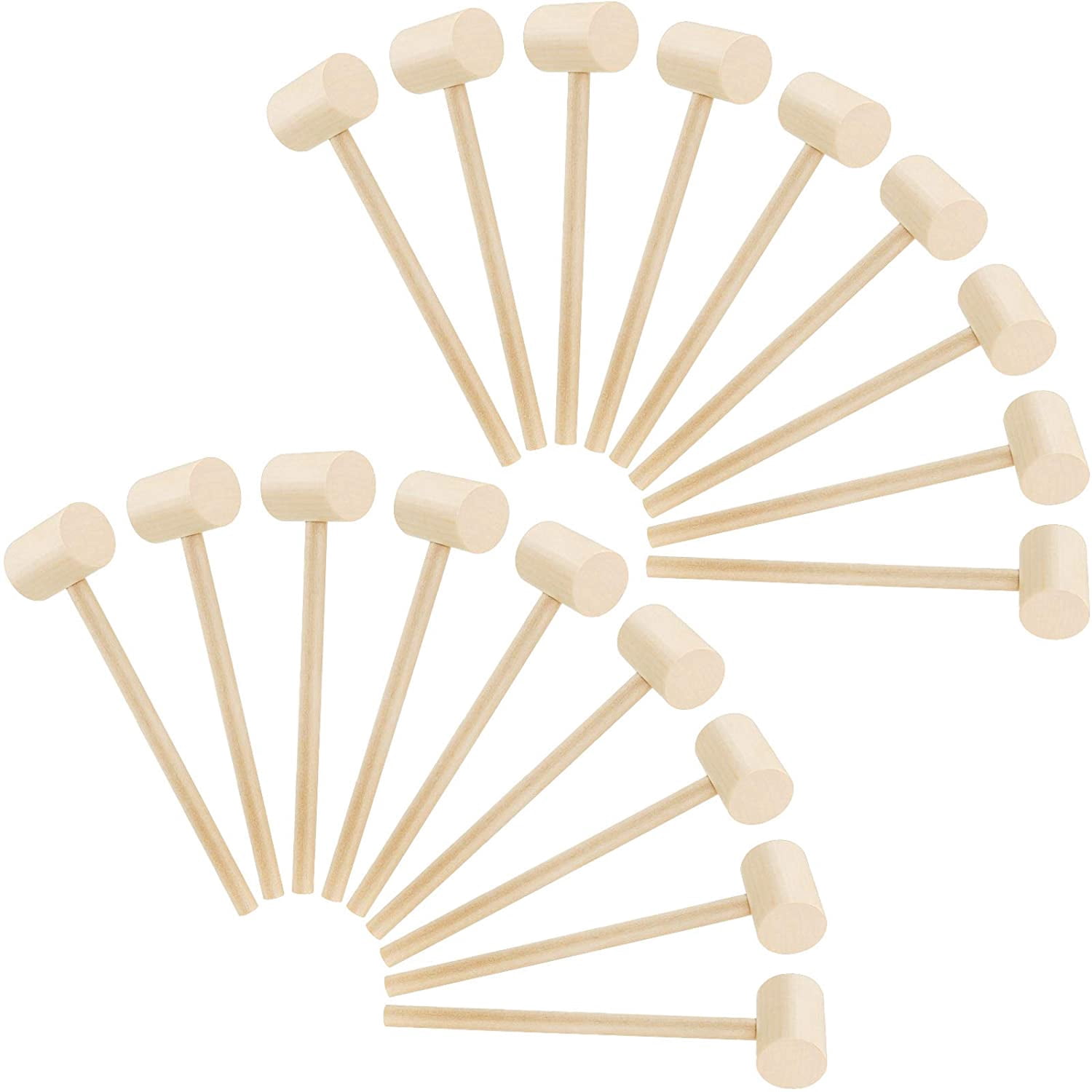 18 Pieces Mini Wooden Crab Lobster Mallets Seafood Shellfish Crab ...