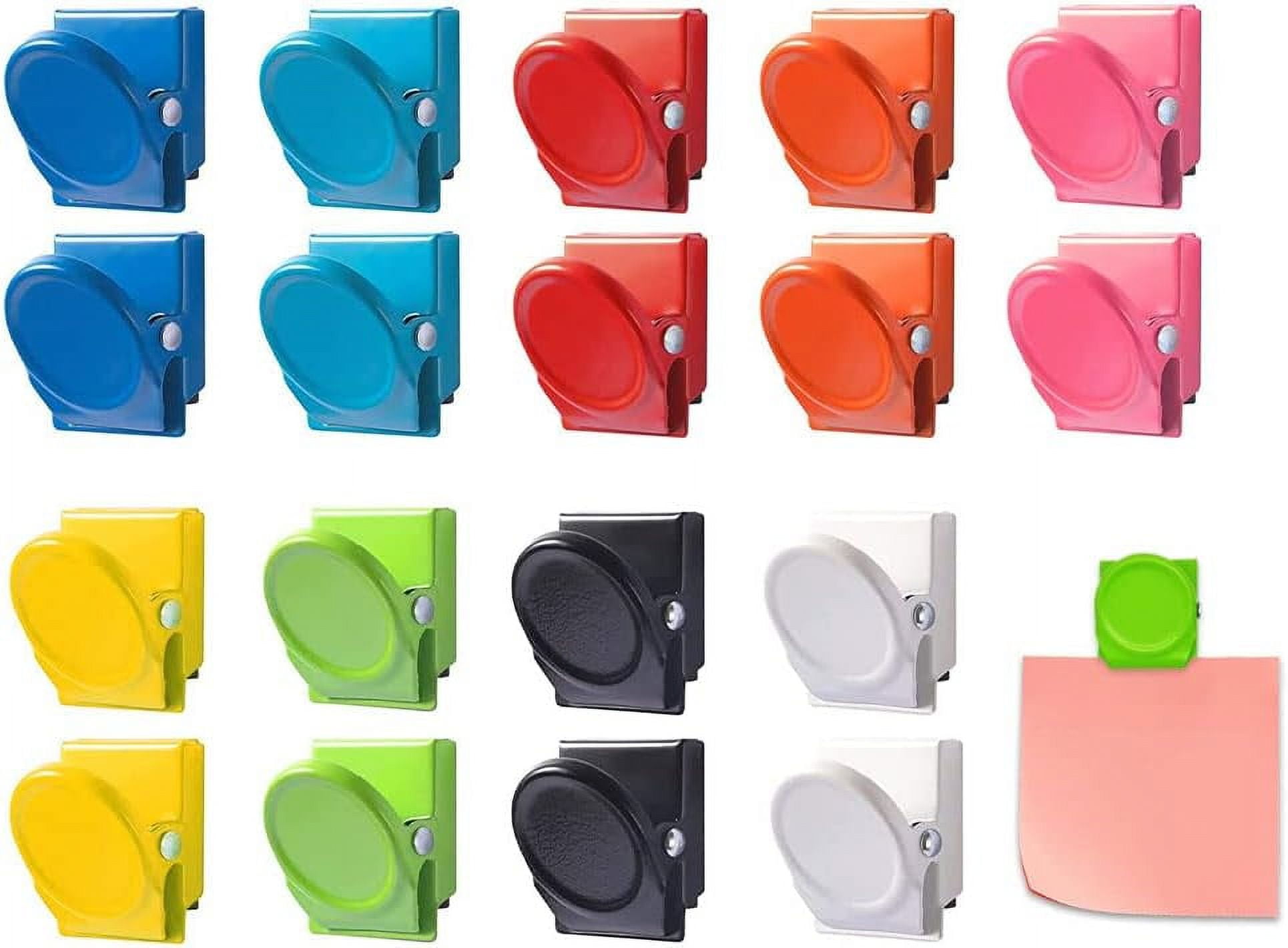 18 Pieces Multi Colour Magnetic Metal Clips, Metal Magnetic Clips ...