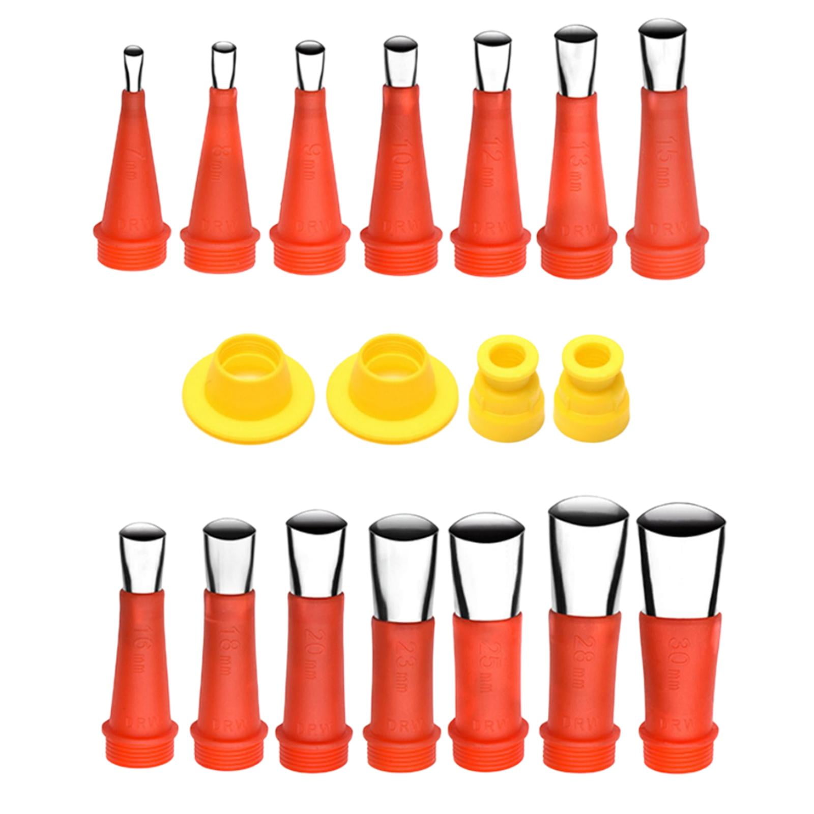 18 Pieces Profession Caulking Nozzle Applicator Nozzle Finishing Tools ...