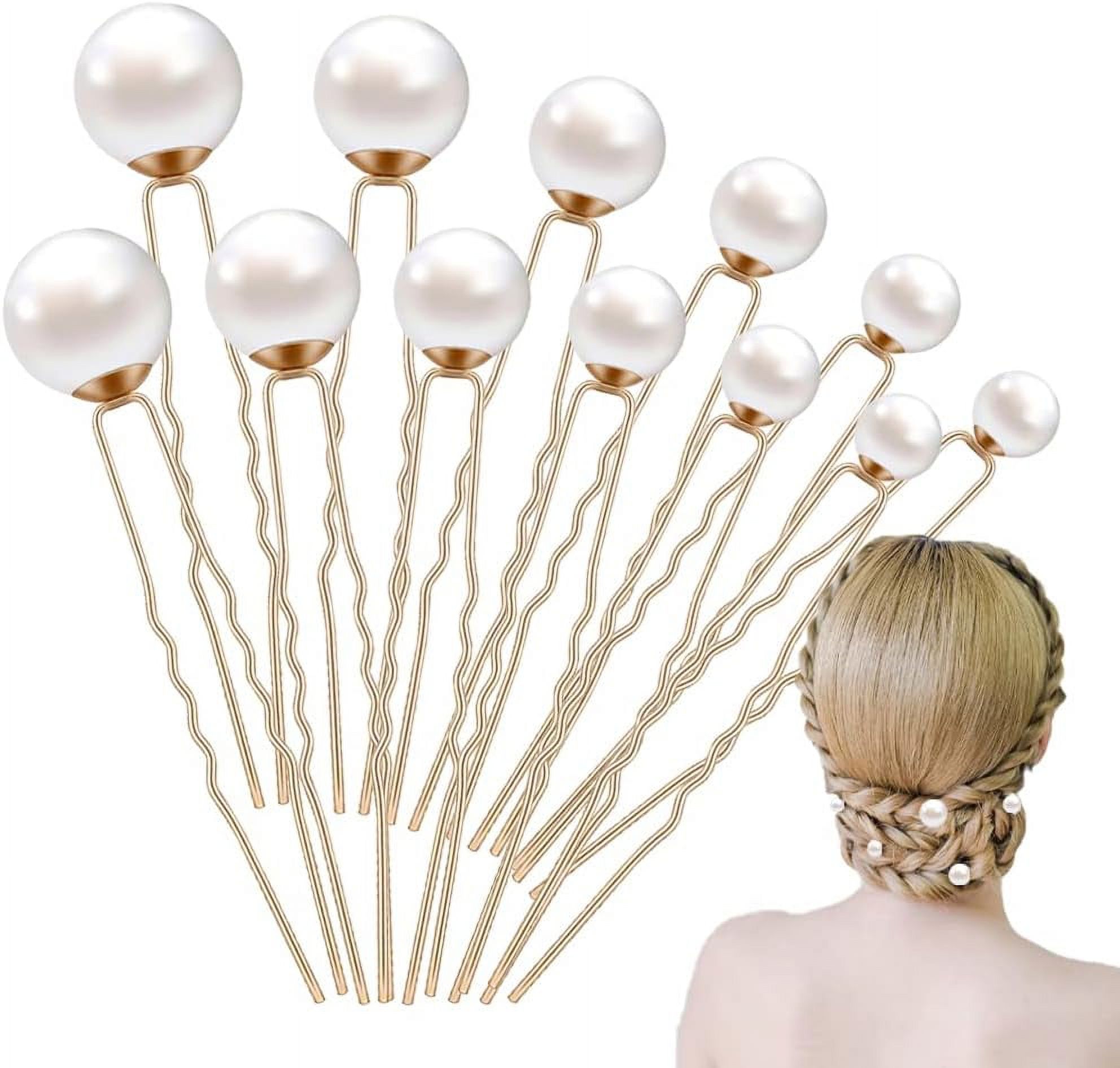 18 Pieces Wedding Pearl Hair Pins - Walmart.com