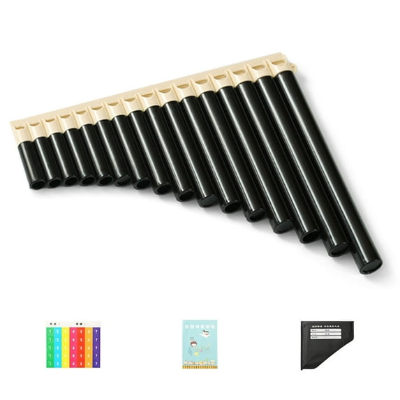 18 Pipes Professional C Key Pan Flute Portable Panpipe Musical ...