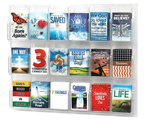 18-Pocket Wall-Mount Tract Rack - Walmart.com