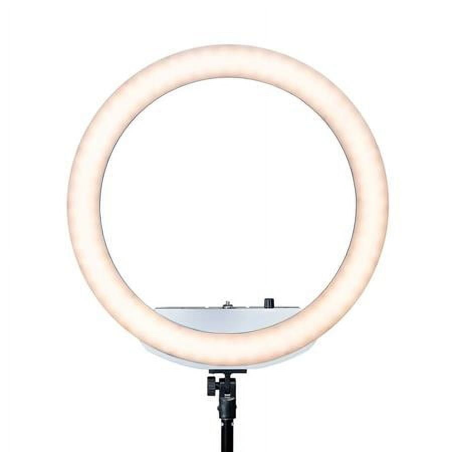 18" Portable Bi-Color LED Ring Light with Battery - Walmart.com