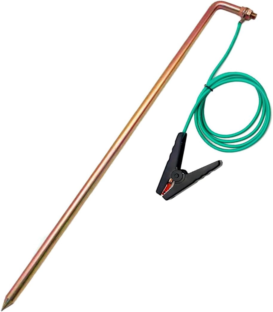 18" Portable Ground Rod L-shaped Galvanized Steel Grounding Pin with ...