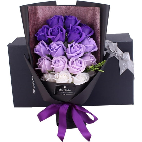 18 Preserved Roses Bouquet - Essential Romantic Rose Bundle Gifts for ...