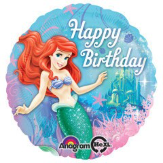 18″ LITTLE MERMAID BIRTHDAY Balloon • Party Supplies Decorations Foil ...
