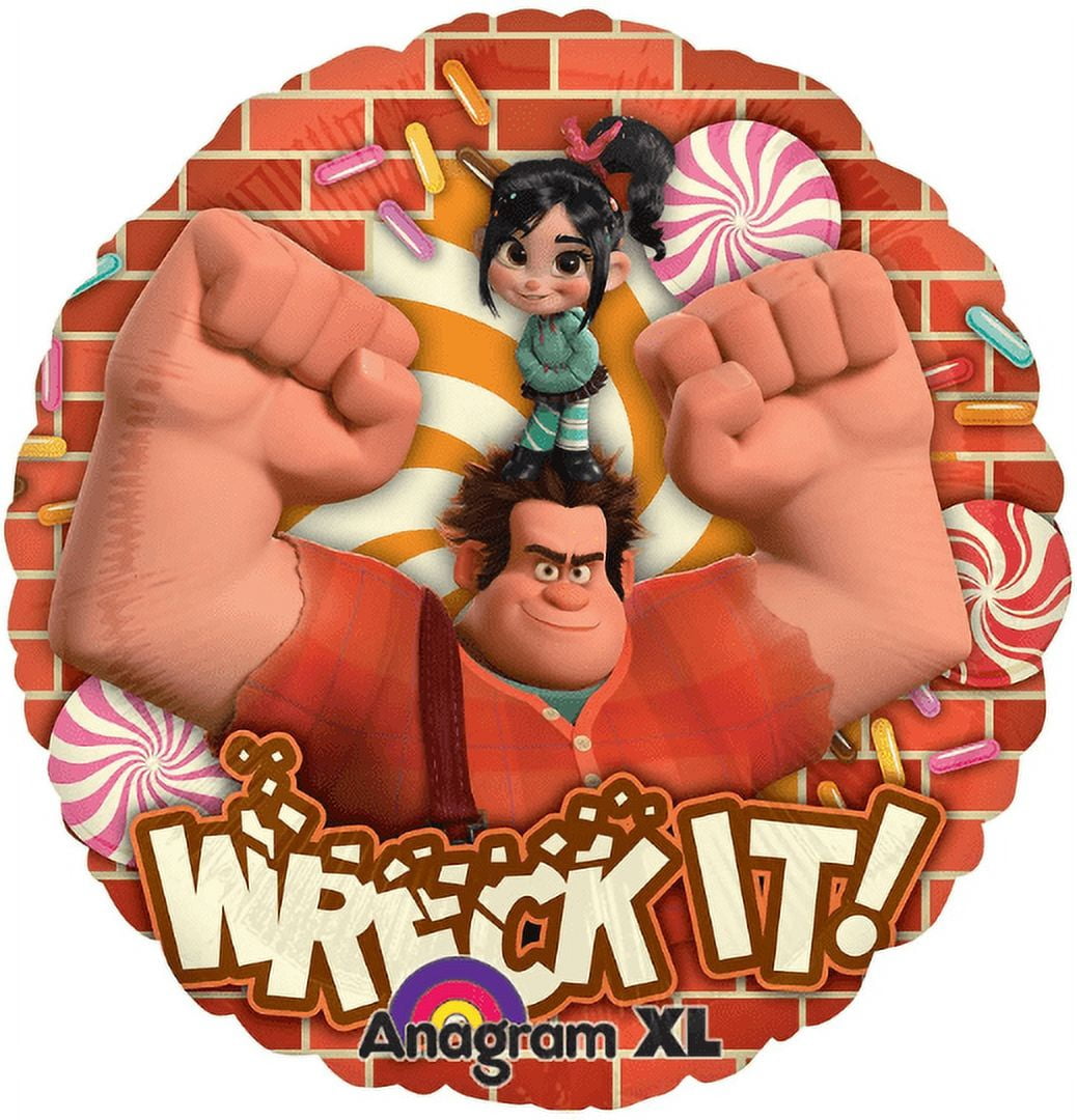 18′ WRECK IT RALPH Balloon • Party Supplies Decorations Foil Mylar ...