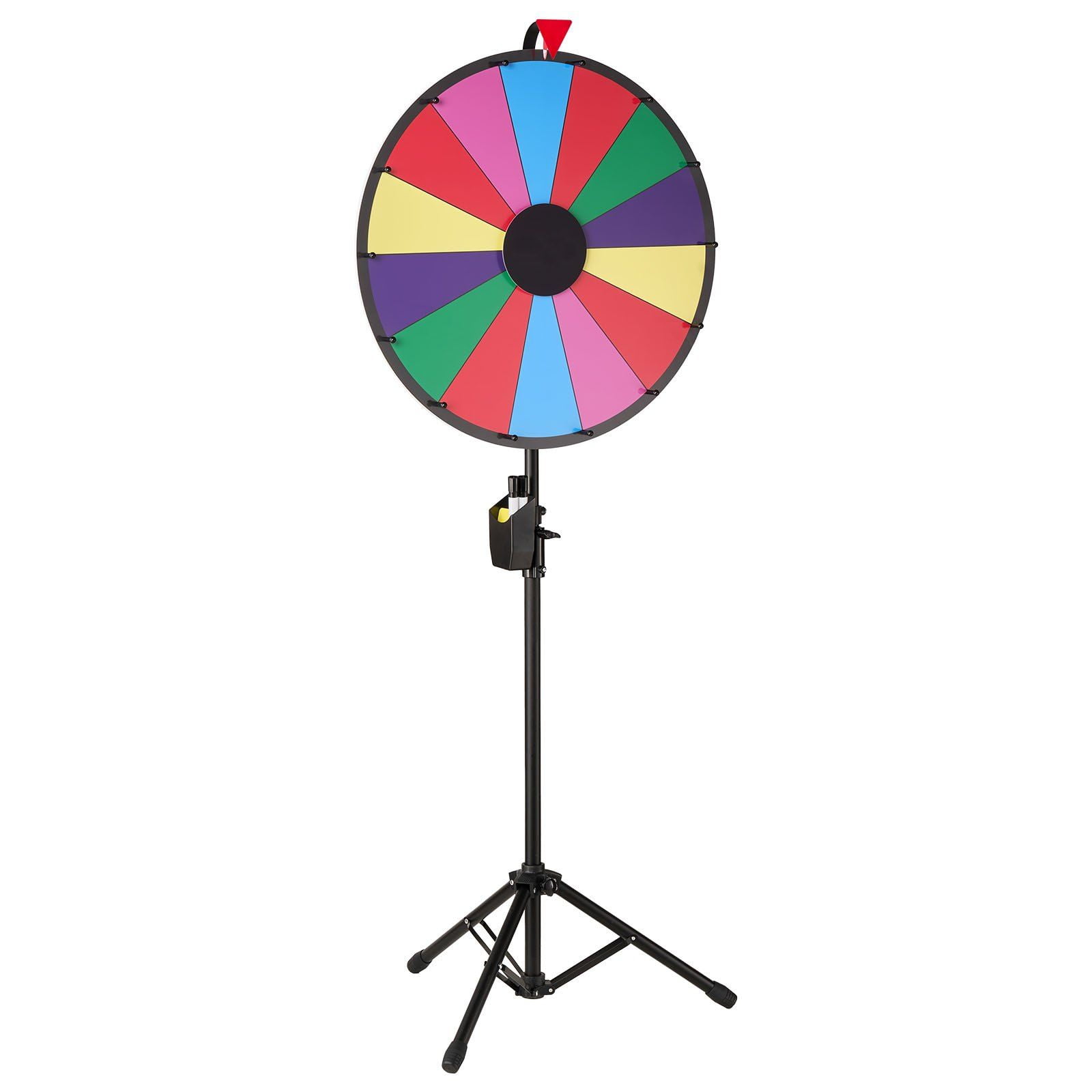18"Prize Wheel with 14 Slots&Dry Erase Board,Portable Adjustable ...