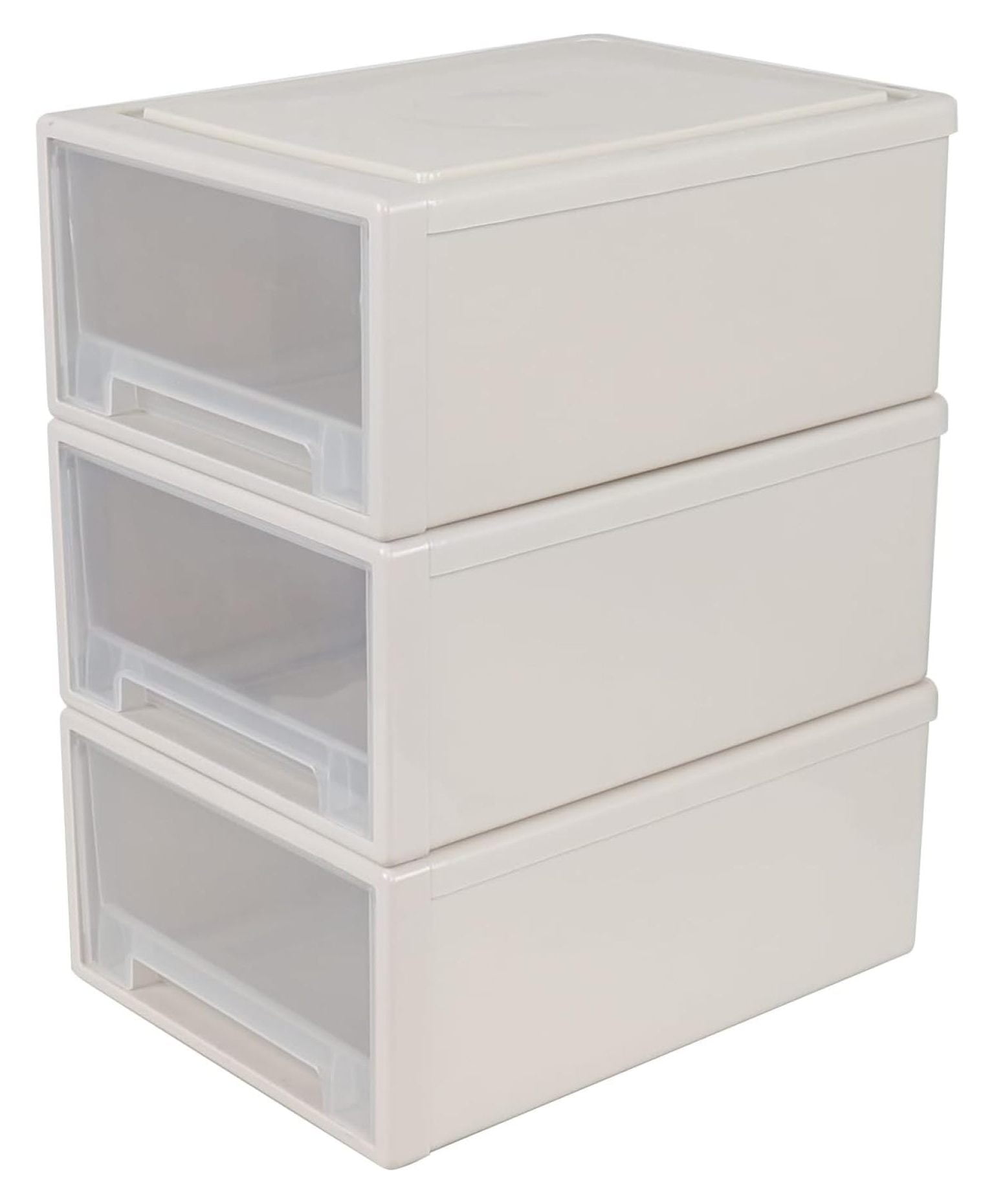 18 Quart Plastic Compact Stacking Storage Drawers, Stackable Plastic ...