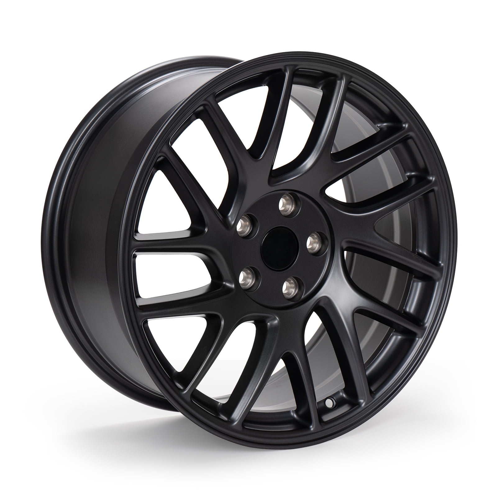 18" Replacement Wheel Rim, 18x8.5-inch 5-Lug Matte Black for Model 3 ...
