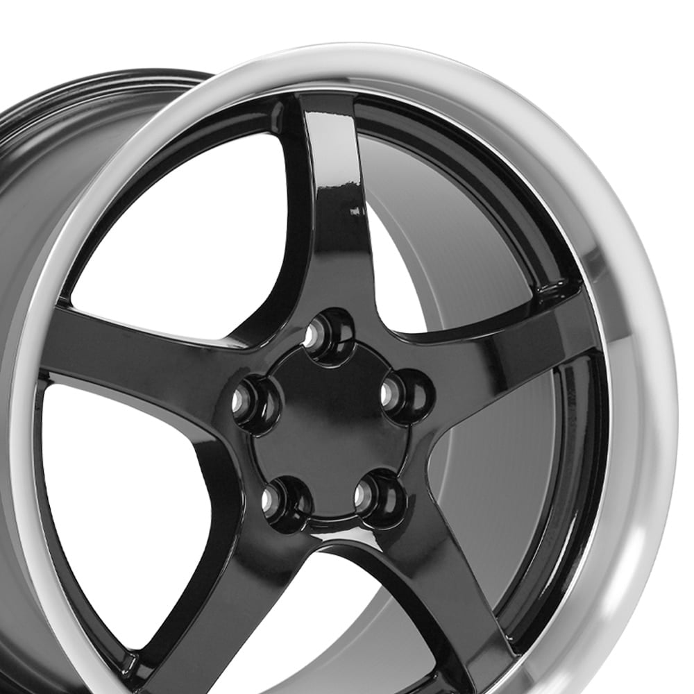 18" Replica Wheel CV05 Fits Corvette - C5 Rim 18x10.5 Deep Dish Black ...