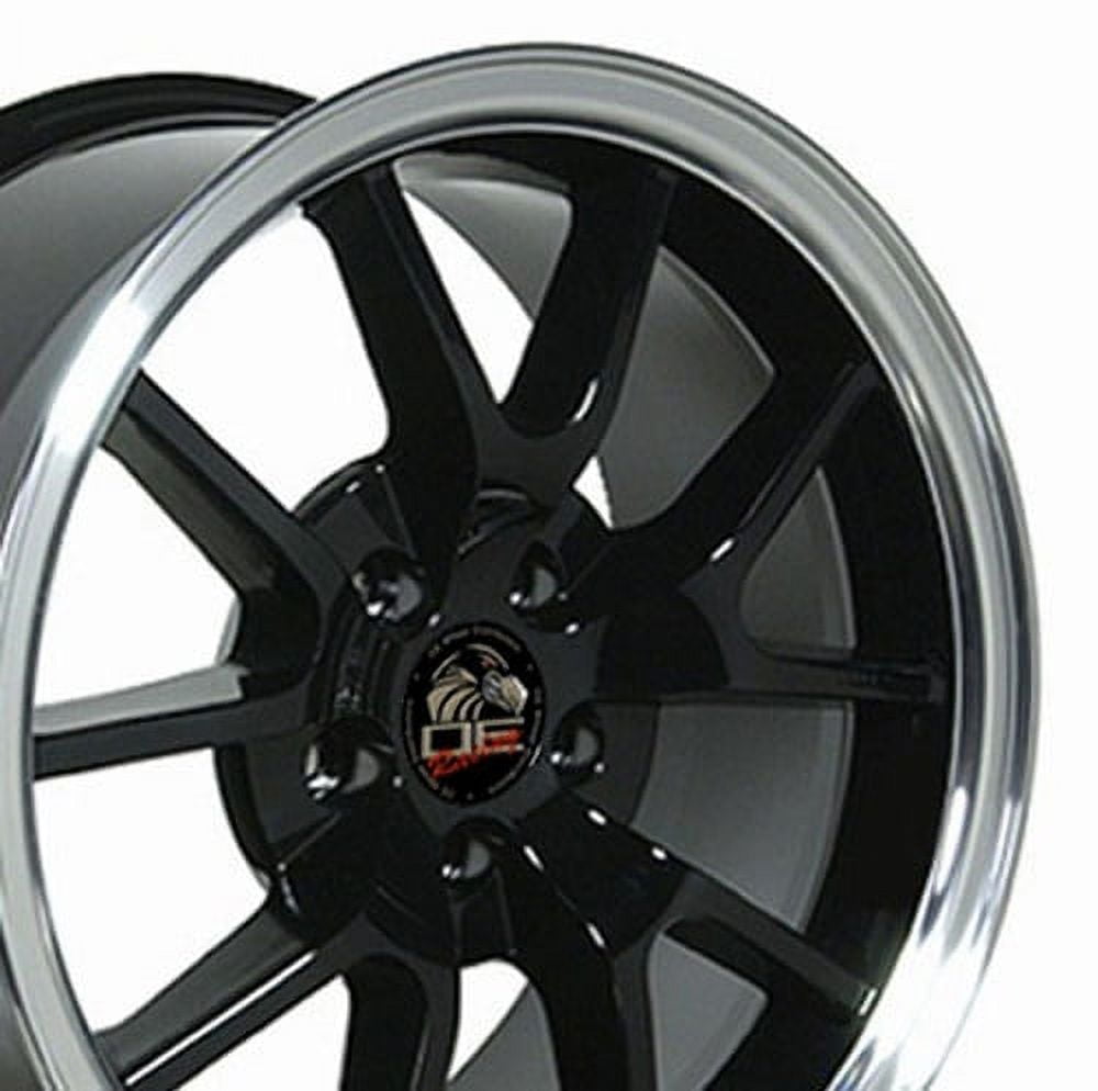 18" Replica Wheel FR05 Fits Ford Mustang FR500 Rim 18x9 Black Wheel ...