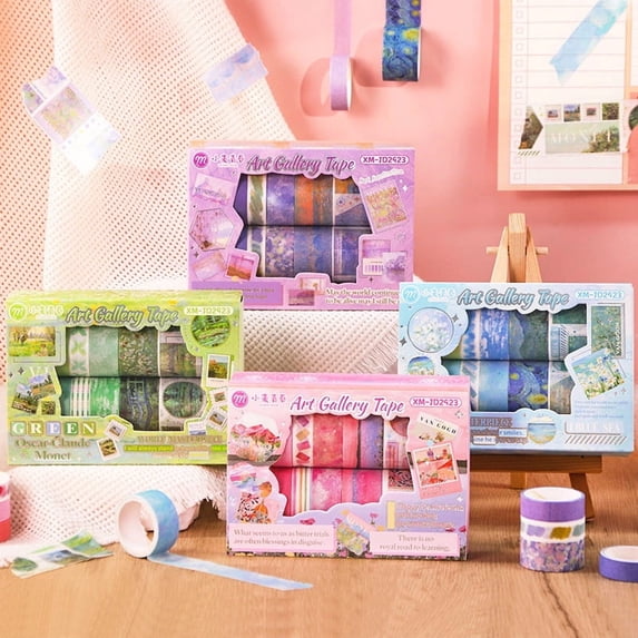 18 Rolls Cute Washi Tape Set, Decorative Craft Art Tape Rolls for ...