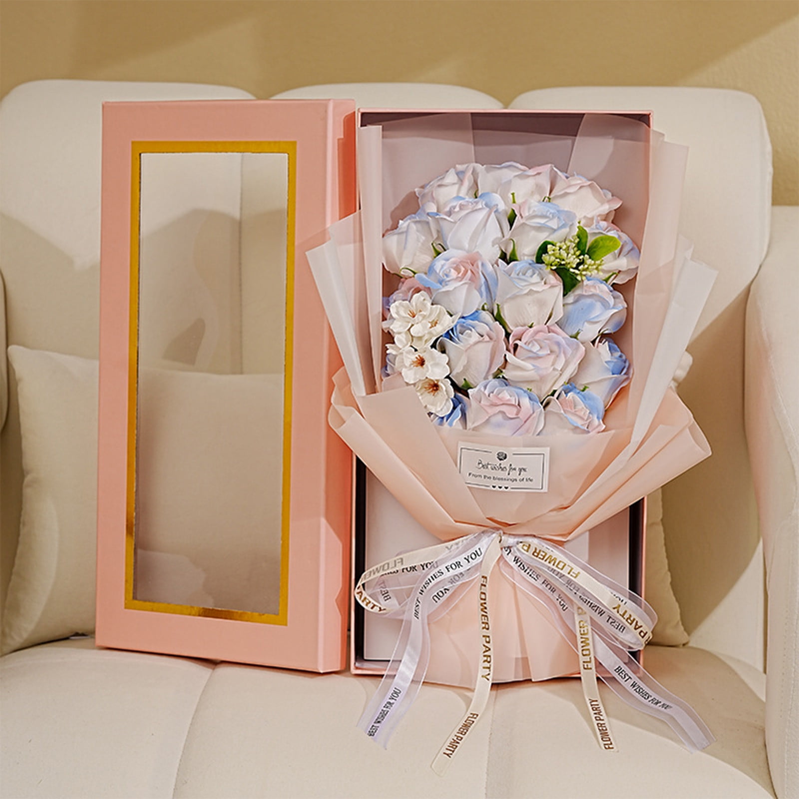 18 Rose Forever Flowers for Delivery, Preserved Flower Bouquets, Long ...