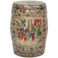 18" Rose Medallion Porcelain Garden Stool, Traditional Asian decor ...