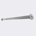 18" Round Ridged LED Closet Hanging Rod in Matte Black with Remote ...