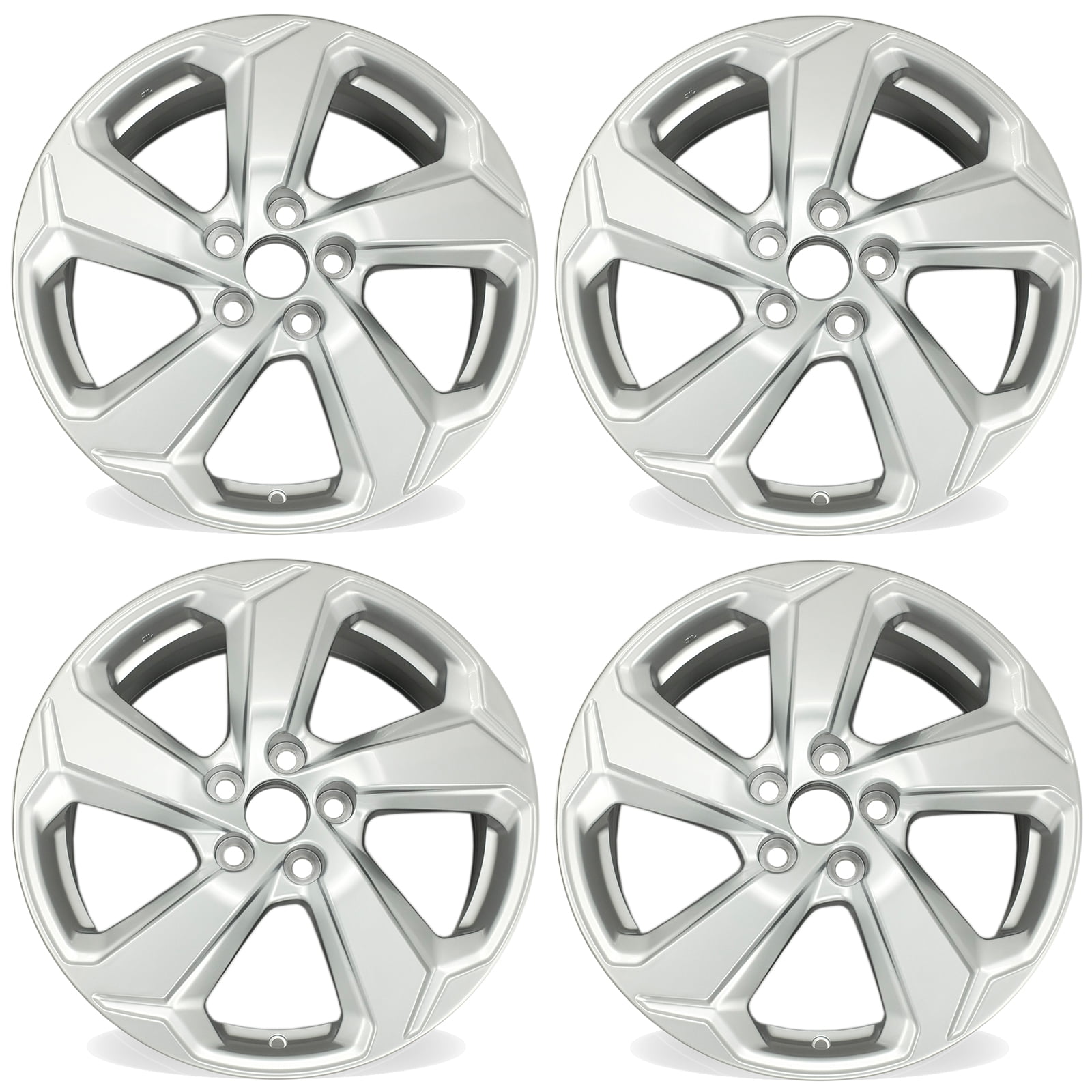 18” SET OF 4 18x7 HYPER SILVER Wheel for TOYOTA RAV4 2021 2022 OEM ...