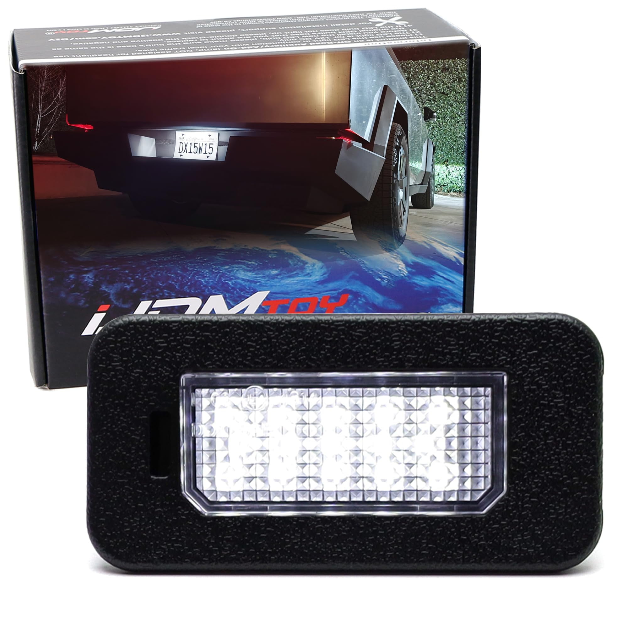 18-SMD Super Bright Xenon White Full LED License Plate Light Kit For ...