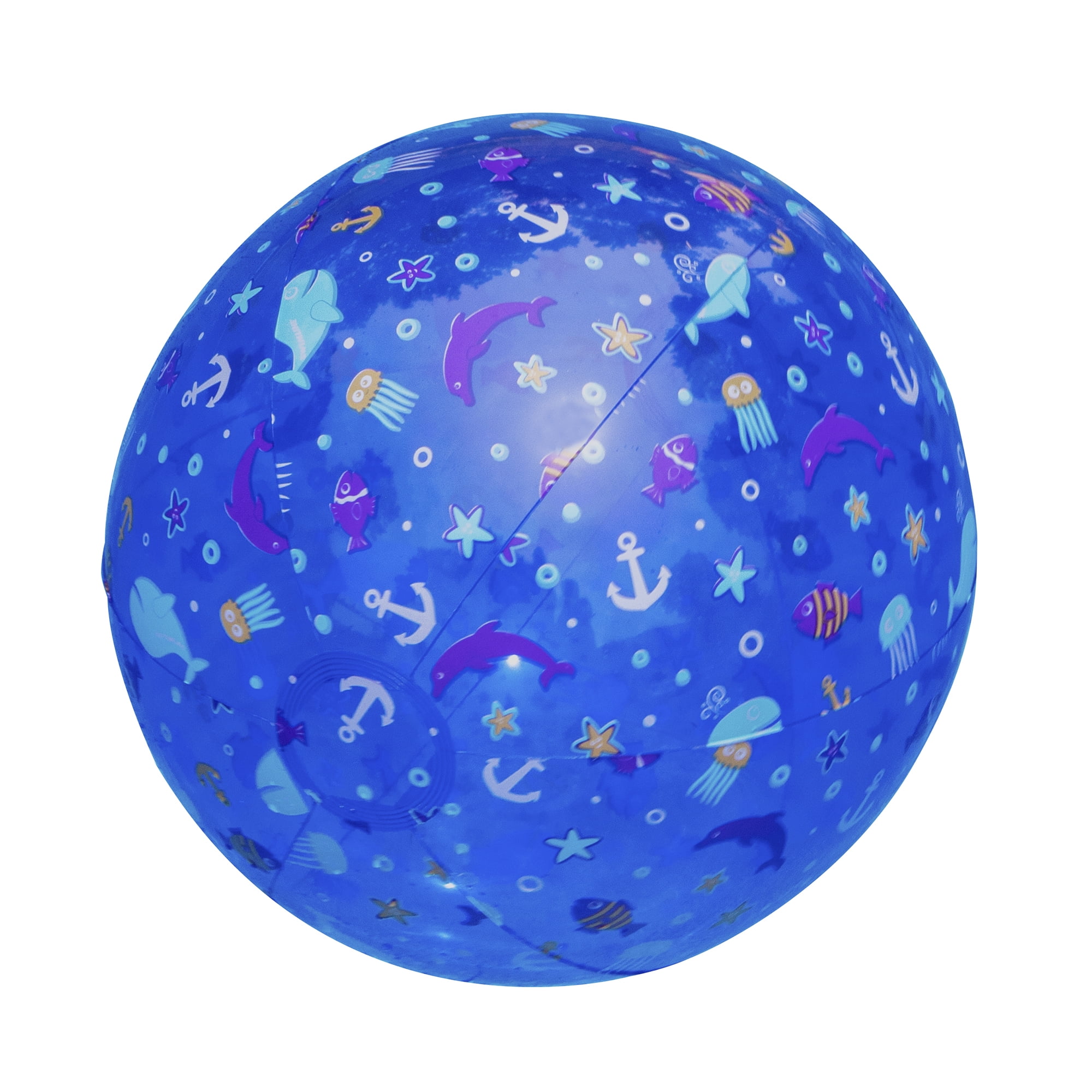 Sea Life 18 Sea Life Beach Ball - Fun Ocean Design for Kids - Walmart.com