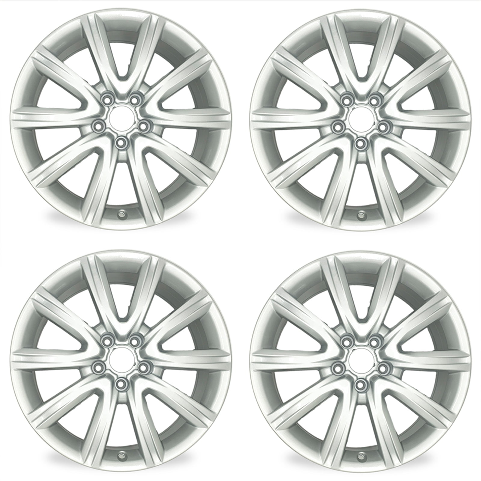 Velospinner 18" Alloy Wheels (Set of 4), Silver, OEM Quality Rim for ...