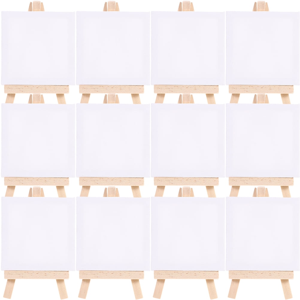 18 Sets Mini Decorative Easels for Multi function Painting Canvases ...