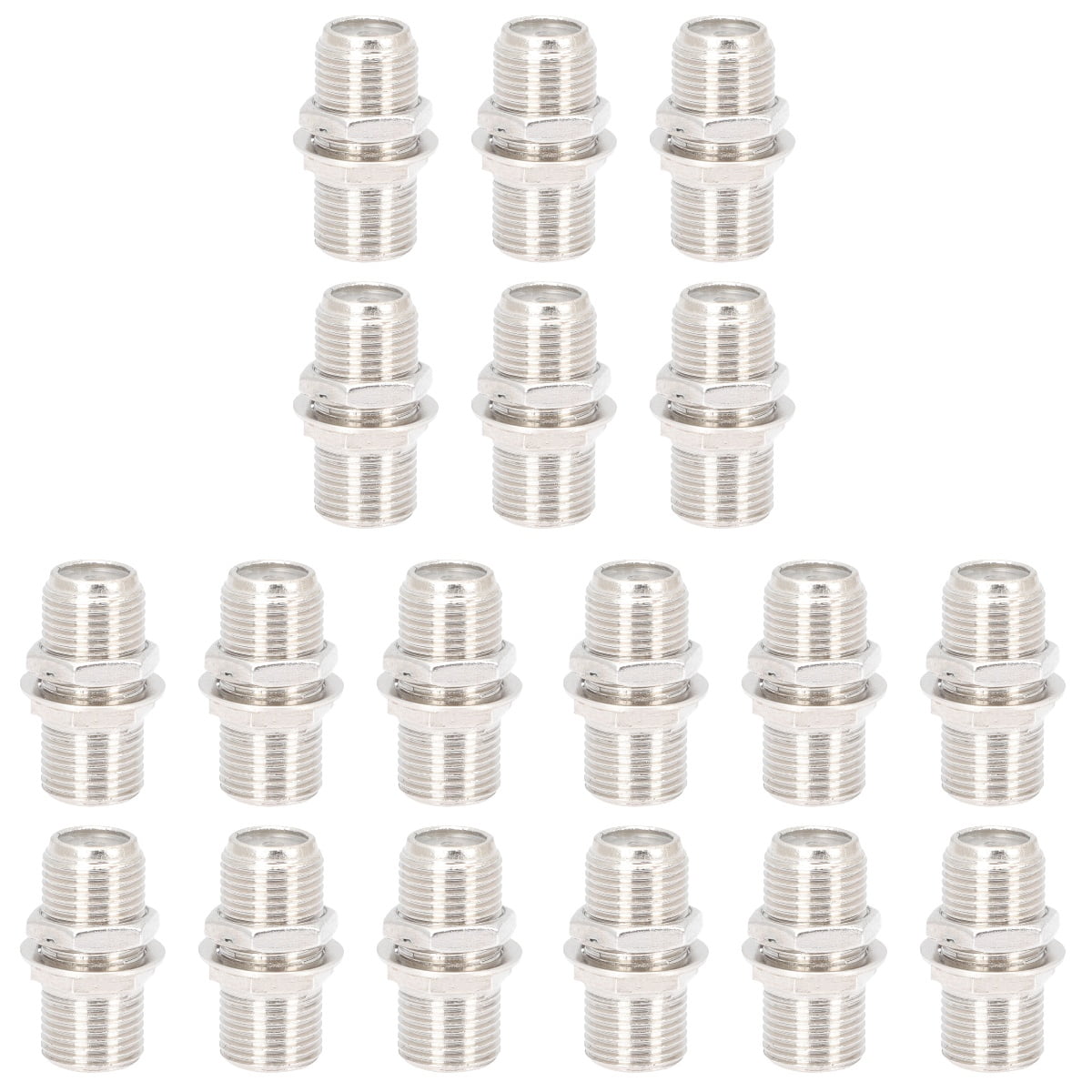 18 Sets TV Butt Joint Coaxial Cable Connector Accessories Rg58 Supplies ...