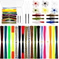 18 Silicone Skirt Legs Material for Fly Tying, 2 Pack Skirt Threader ...