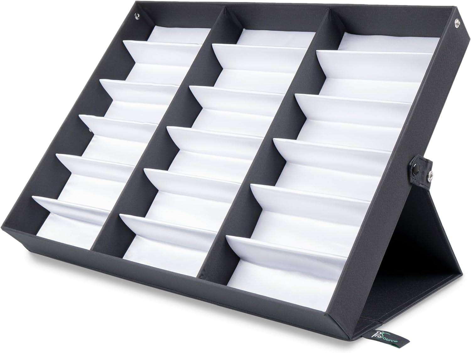 18 Slot Sunglasses Organizer Box Stand Display Case/Tray, Fabric Lined ...