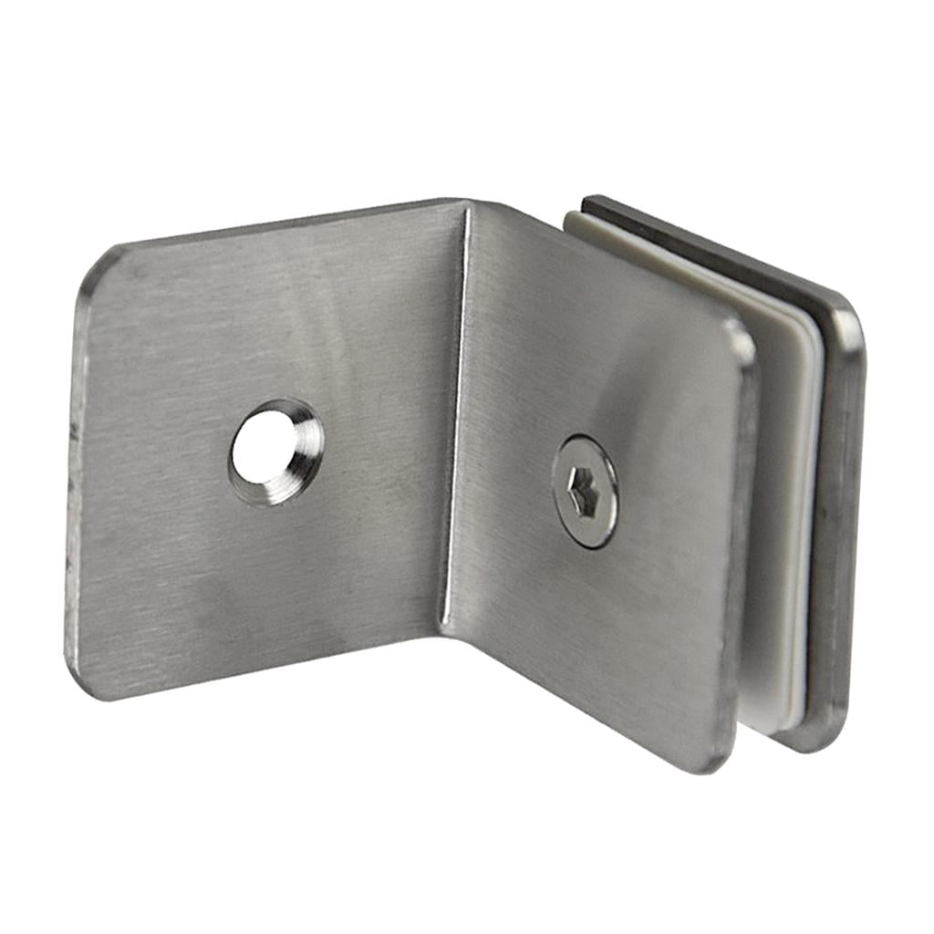 ,,18 Stainless Steel Glass clip and clamp Bracket For 0.3''-0.5'' Glass ...