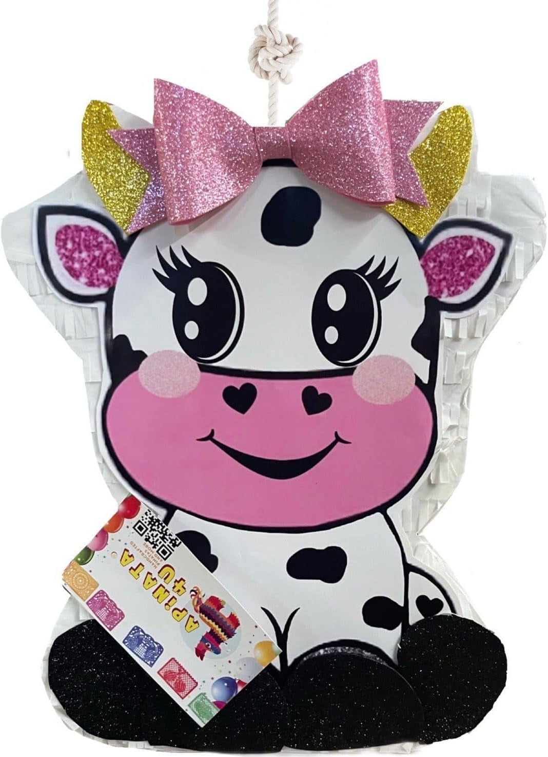 A Pinata 4 U 18” Farm Animal Easy Set Up Cow Pinata - Walmart.com