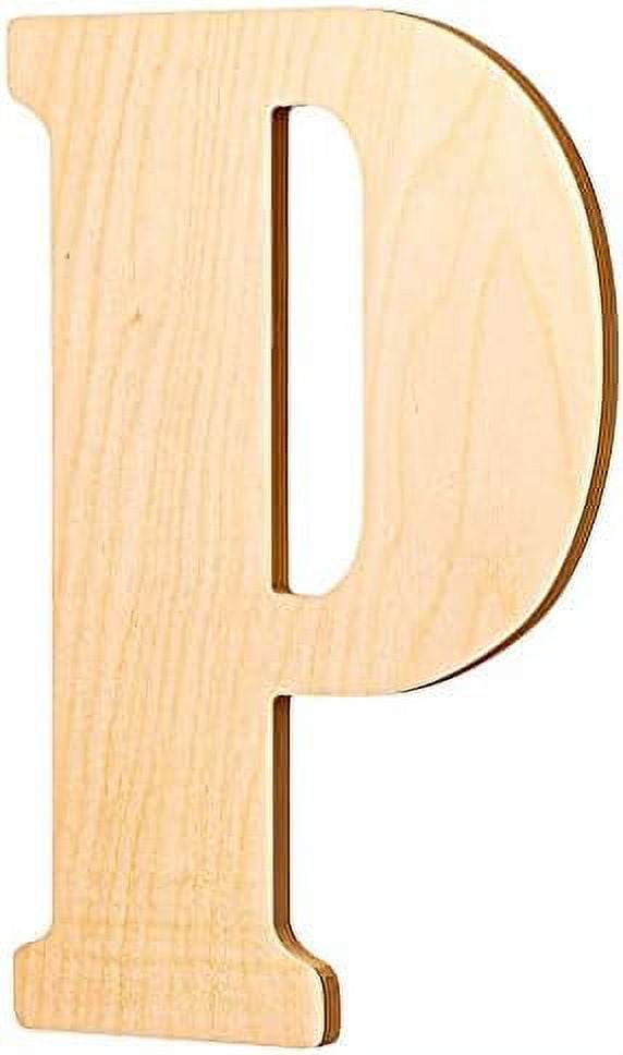 18 Tall Vintage 18 Inch Unfinished Wood Letter P - Walmart.com
