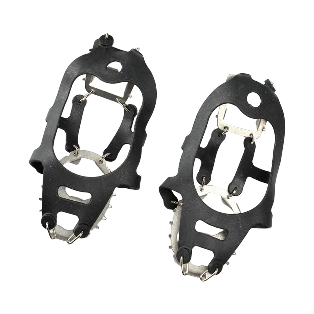 18 Teeth Crampons Ice Cleats Studs Antislip Snow Ice Grip Overshoe ...