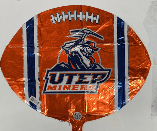 18" UTEP MINERS Football Balloon • Party Supplies Decorations Foil ...
