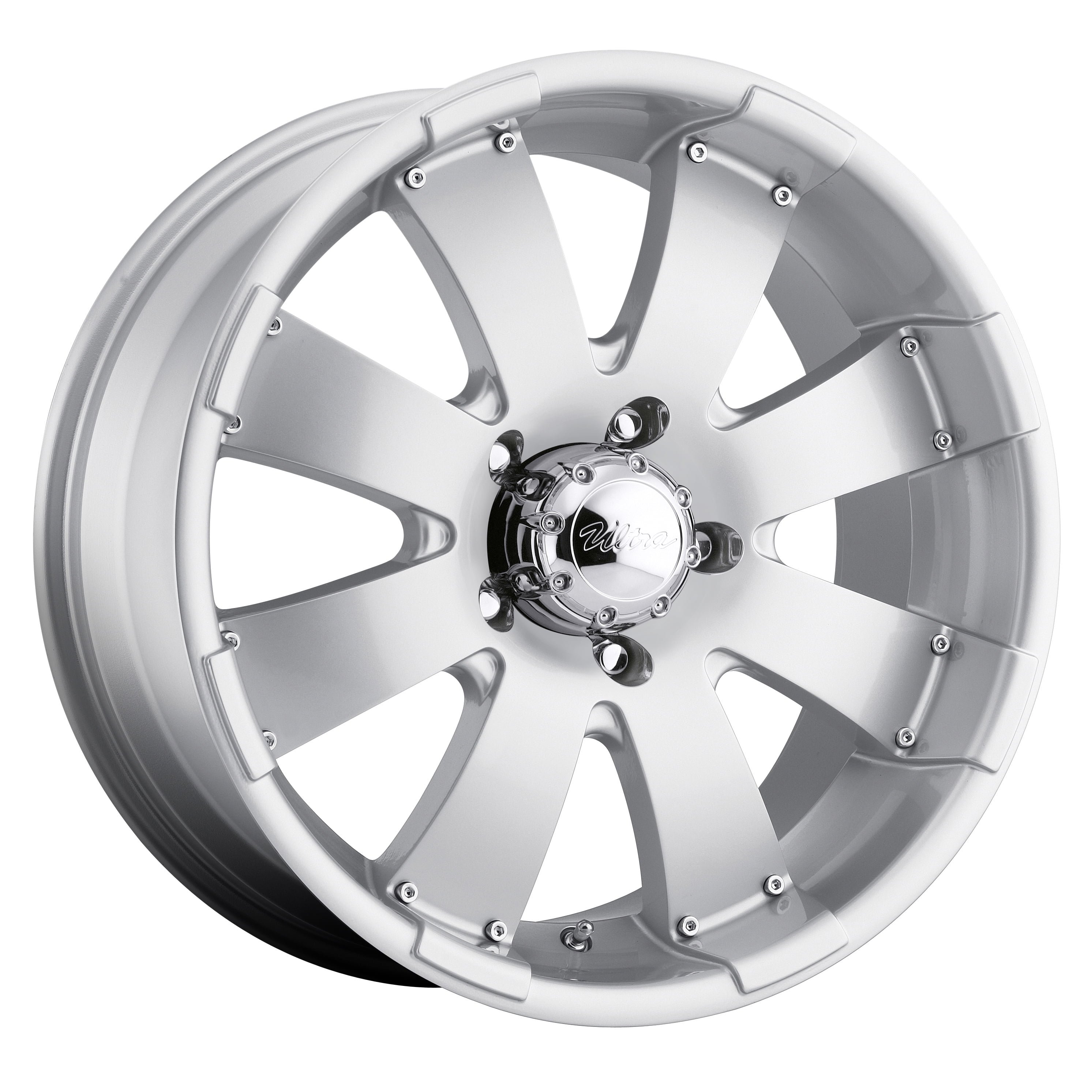 18" Ultra Armor Silver Mako 243 Wheel by Ultra Wheel 243-8863S ...
