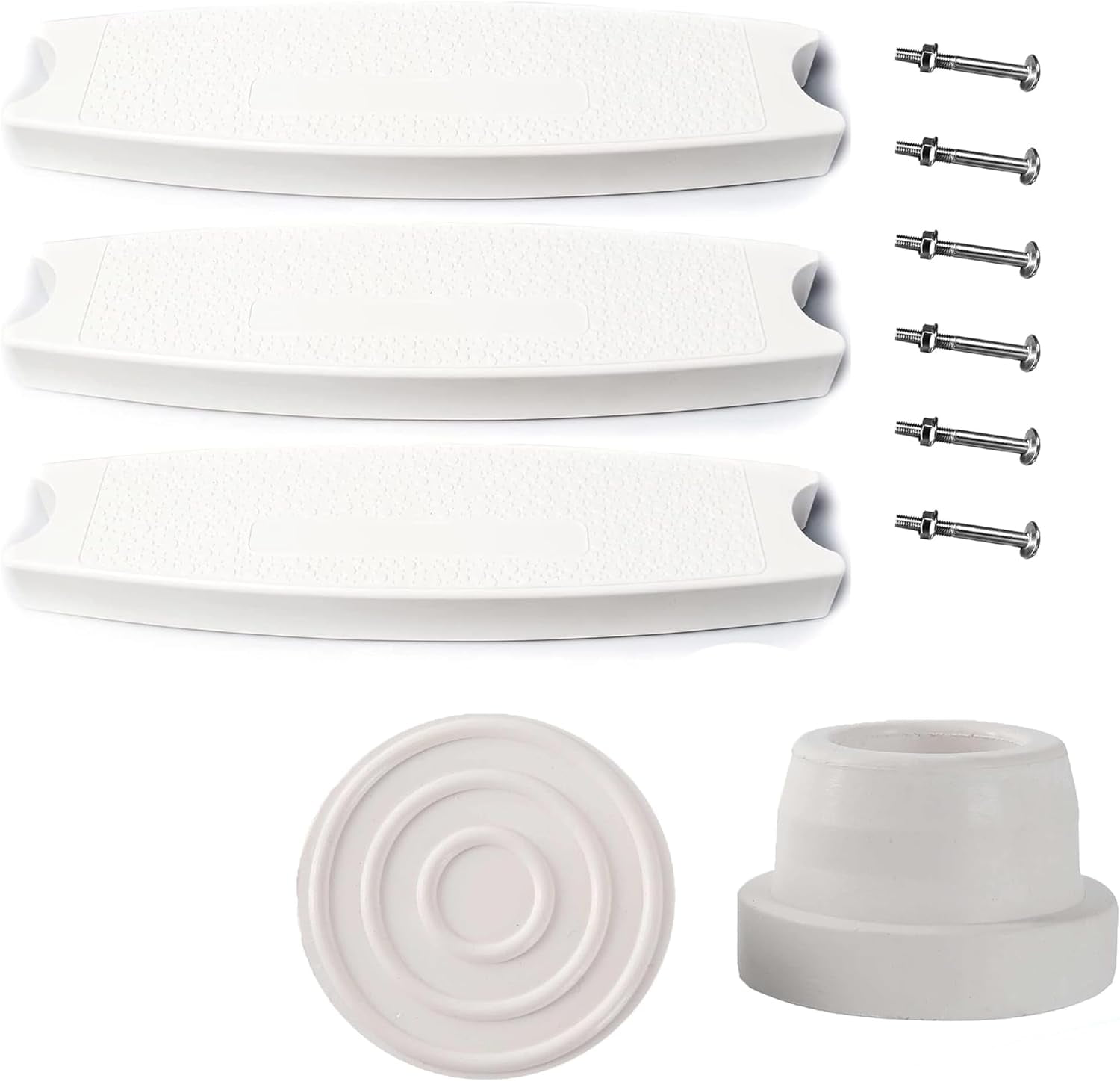 18" Universal Pool Ladder Steps Replacement and Pool Ladder Bumpers for ...