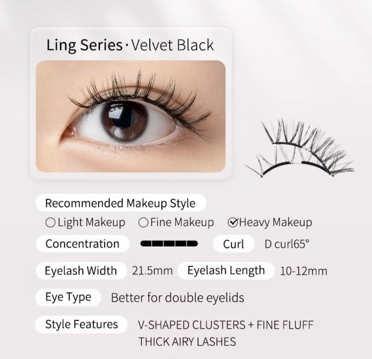 #18 Velvet Black WOSADO Soft Ultra Widen Magnetic Eyelashes natural ...