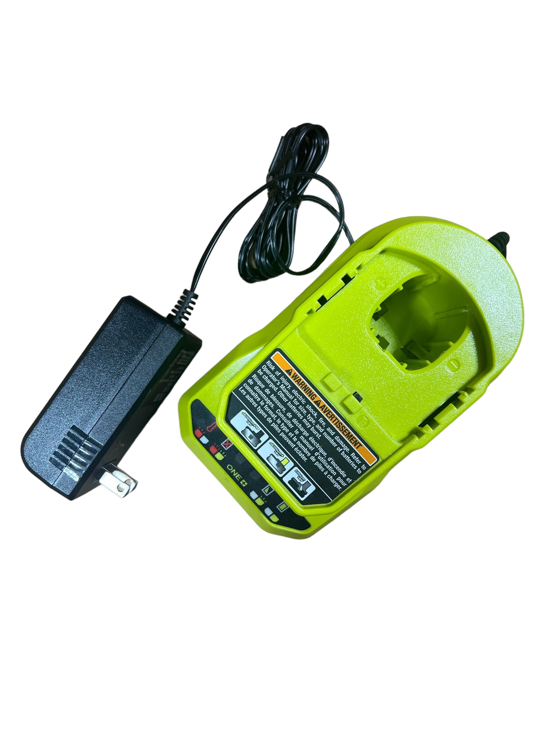 RYOBI 18-Volt ONE+ Lithium-Ion Quick Battery Charger with LED Indicator ...